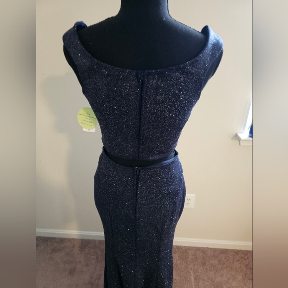 Windsor | Dresses | 2 Piece Formal Sparly Dress In Navy Blue | Poshmark